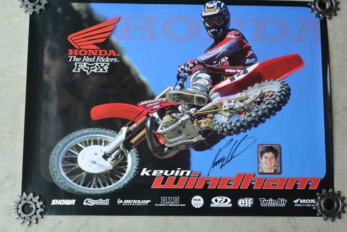 *SIGNED* Kevin Windham Team Honda Poster Shop Sign Autograph Super ...