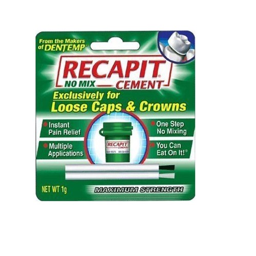 Recapit Loose Cap & Crown Repair Instant Pain Relief Eugenol Free ...