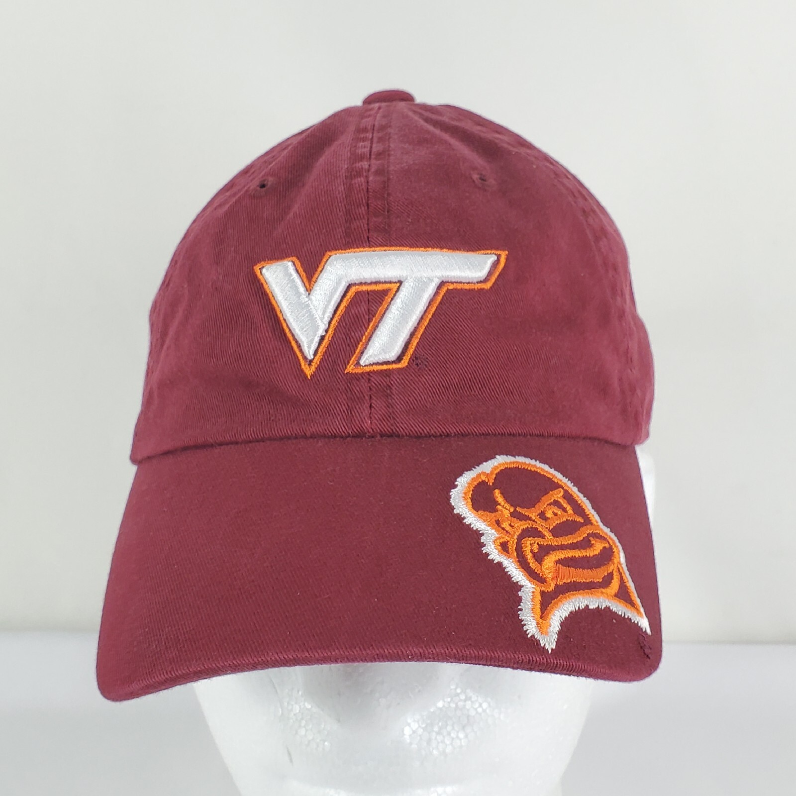 Virginia Tech Hokies Hat VT Mascot Logo Licensed Cap Embroidered ...