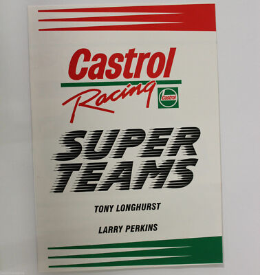 Larry Perkins Castrol Racing Brochure Holden VR #11 Tony Longhurst Ford ...