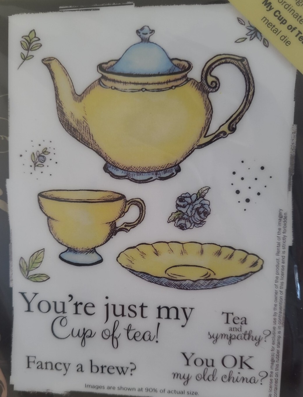 Crafter's Companion "My Cup Of Tea" By Sheena Rubber Stamps | eBay