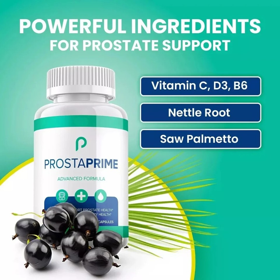 (1 Pack) ProstaPrime Prostate Supplement for Men - Prosta Prime Bladder Pills | eBay