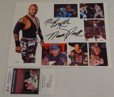 NEW JACK Autographed Signed JSA WWF Wrestling 8x11 Photo WWE ECW Smoky ...