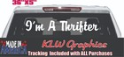 I'm A Thrift Store Decal Sticker Business Vinyl Store Sign Label ...