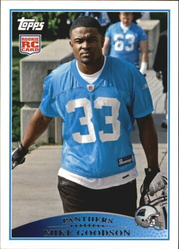 2009 Topps #407 Mike Goodson Rookie Carolina Panthers | eBay