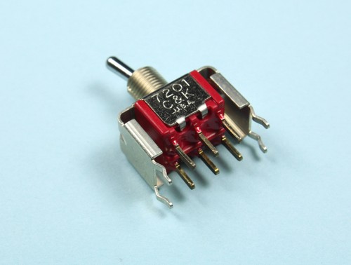 2pcs C&K #7201 Toggle Switch, Epoxy Sealed, DPDT, 2A @ 250vac, 5A ...