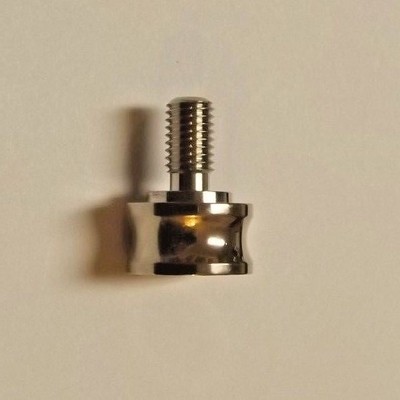 LAMP FINIAL ADAPTER BRASS NICKEL PLATED FINISH 1/8F TO 1/4-27M NEW ...