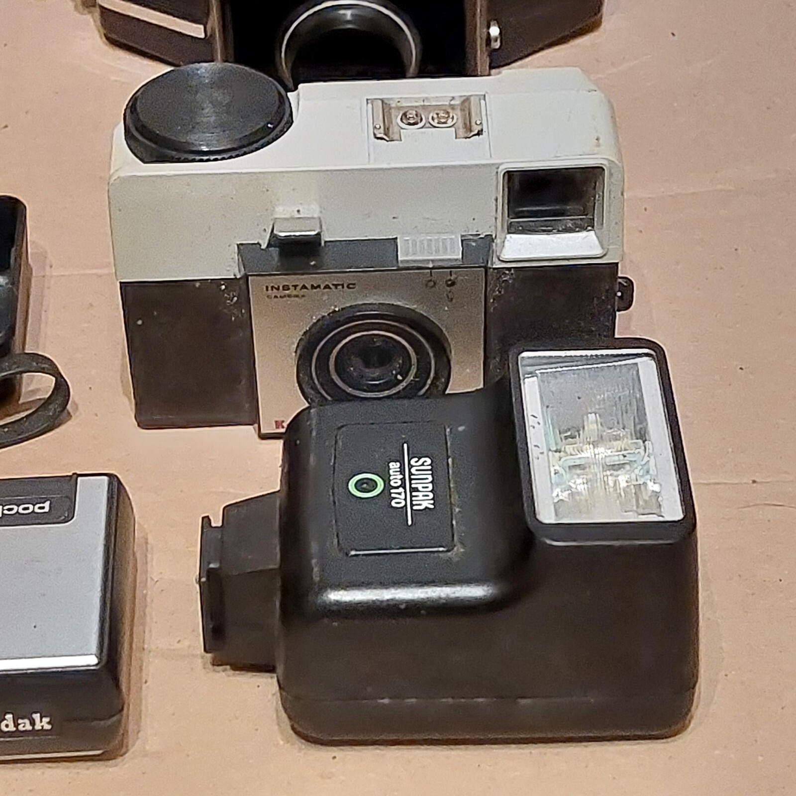 Job Lot Vintage Cameras + Flash Units - Kodak, Polaroid, Chinon - 110 ...