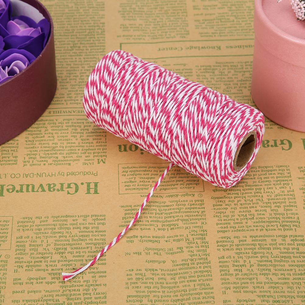 1 Roll 100 Meters 2Ply Cotton Twine DIY Weaving Handmade Craft Rope ...