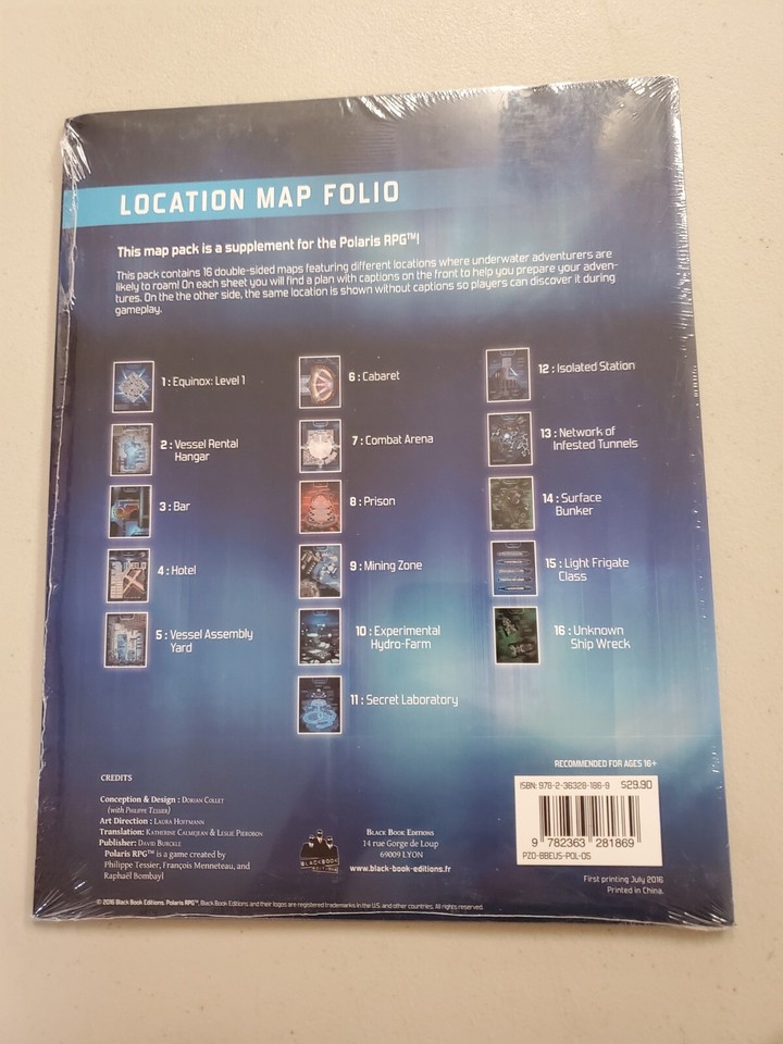 Polaris The Roleplaying Game RPG Location Map Folio New Sealed | eBay