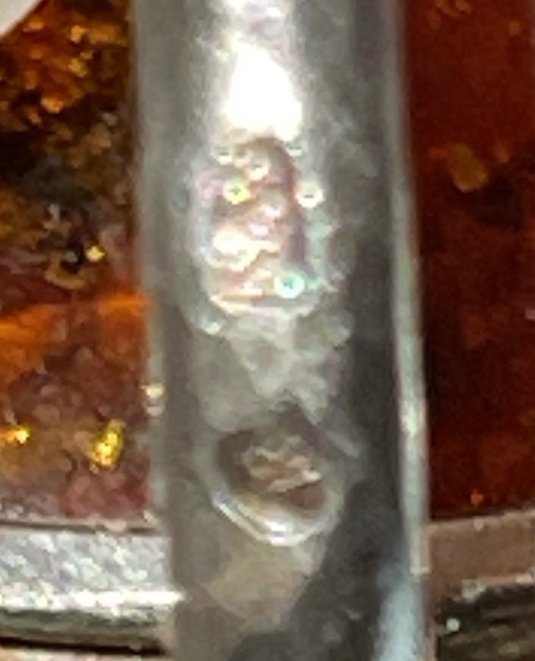 Amber Huge Stone Ring Size 2 Vintage 1980's Fab Inclusions GLOWS ...