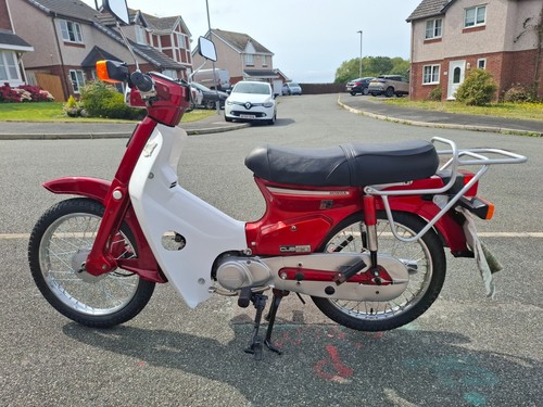 Honda c90 cub economy. Metallic red and white. 1 former keeper. First ...