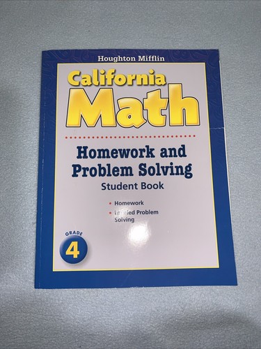 HOUGHTON MIFFLIN MATHMATICS: HOMEWORK AND PROBLEM SOLVING **BRAND NEW ...