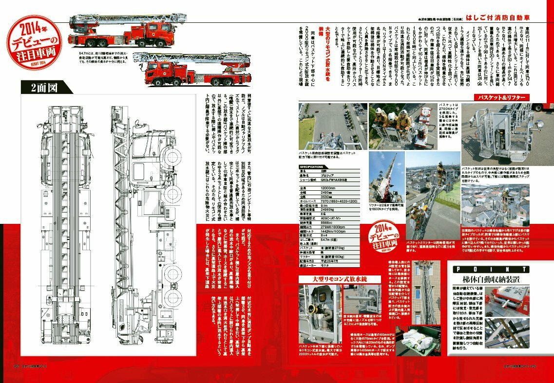 Japanese Fire Engine 2015 : All Models Catalog Archive Data Book Japan ...