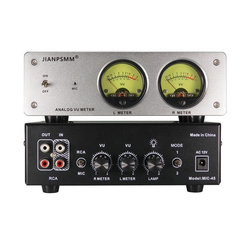 JIANPSMM MIC-45 Analog VU Meter Second Generation Supports Voice & Line ...