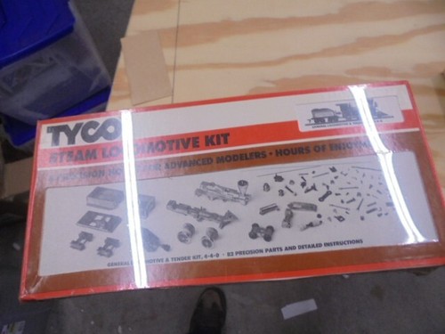 Tyco Steam Locomotive Kit 210 General Loco & Tender 4-4-0 7705 HO Scale ...