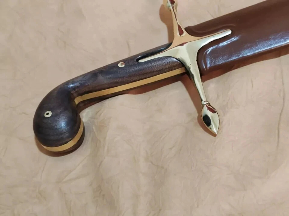 CUSTOM HANDMADE Ottoman Pala Kilij Saber Sword Full Tang Carbon Steel W ...