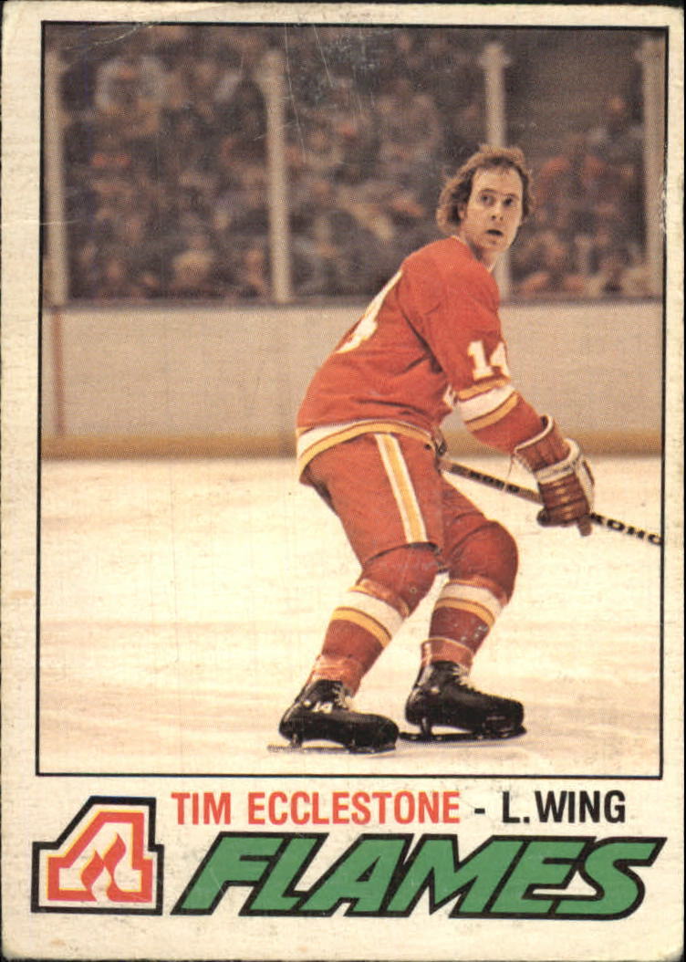1977-78 O-Pee-Chee Atlanta Flames Hockey Card #364 Tim Ecclestone ...