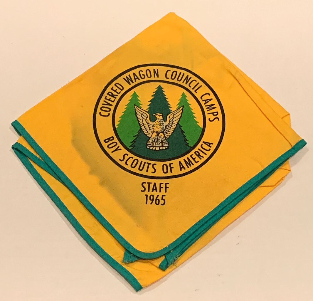 BSA Covered Wagon Council Camps 1965 Staff Neckerchief | eBay