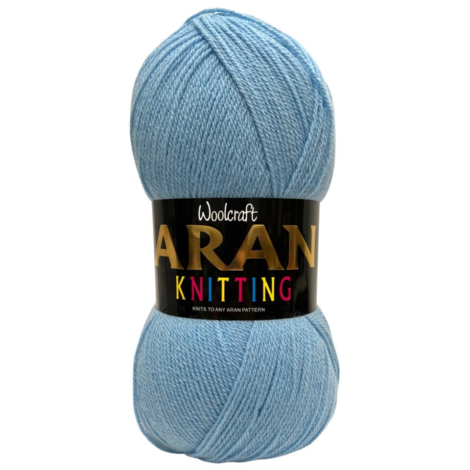 Aran Wool Woolcraft Aran 400g Knitting Yarn, Acrylic Or Wool Mix 40 ...