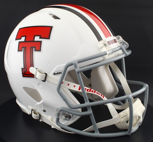 TEXAS TECH RED RAIDERS NCAA Riddell Speed Full Size AUTHENTIC Football ...
