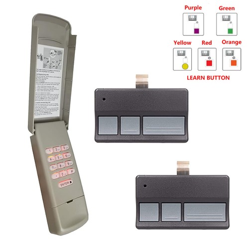 Keypad 877LM Opener 2 PCS Visor Remote 373LM for Liftmaster Garage Door ...