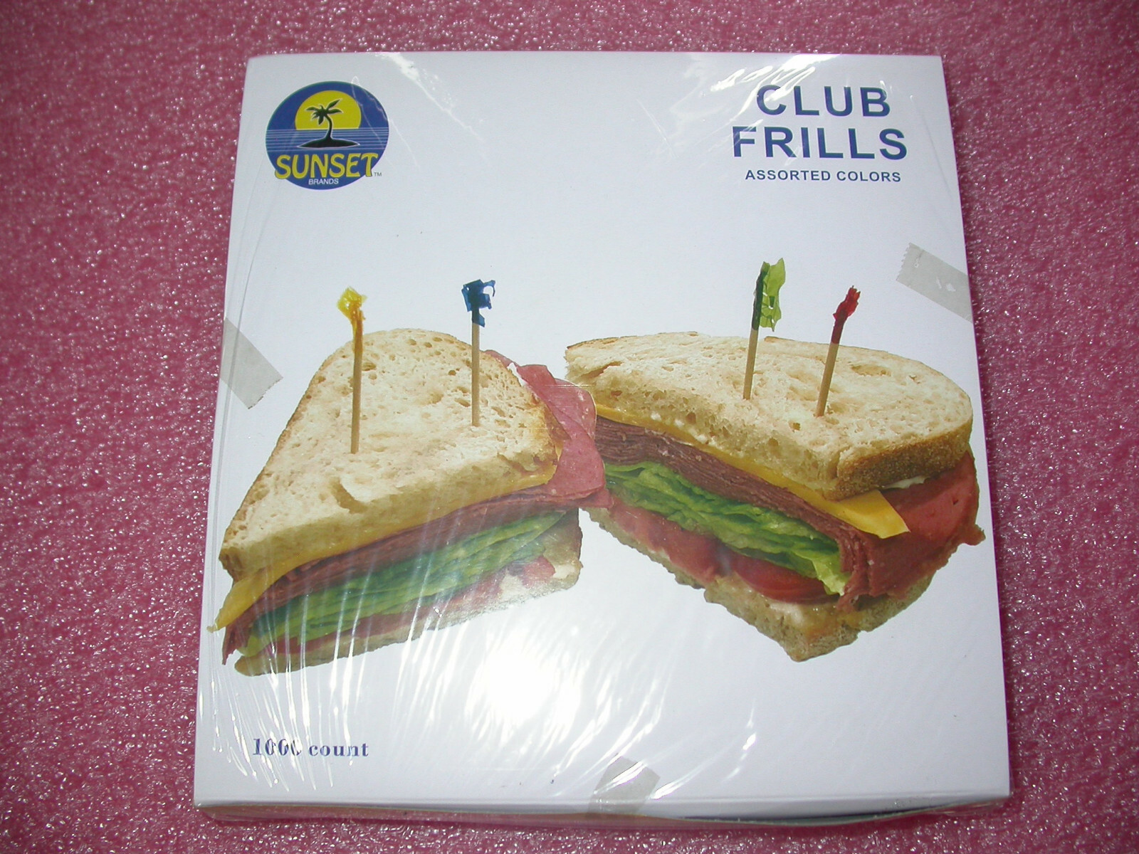 1000 COUNT 4 INCH CLUB FRILLS ASSORTED COLORS BRAND NEW IN RETAIL BOX ...