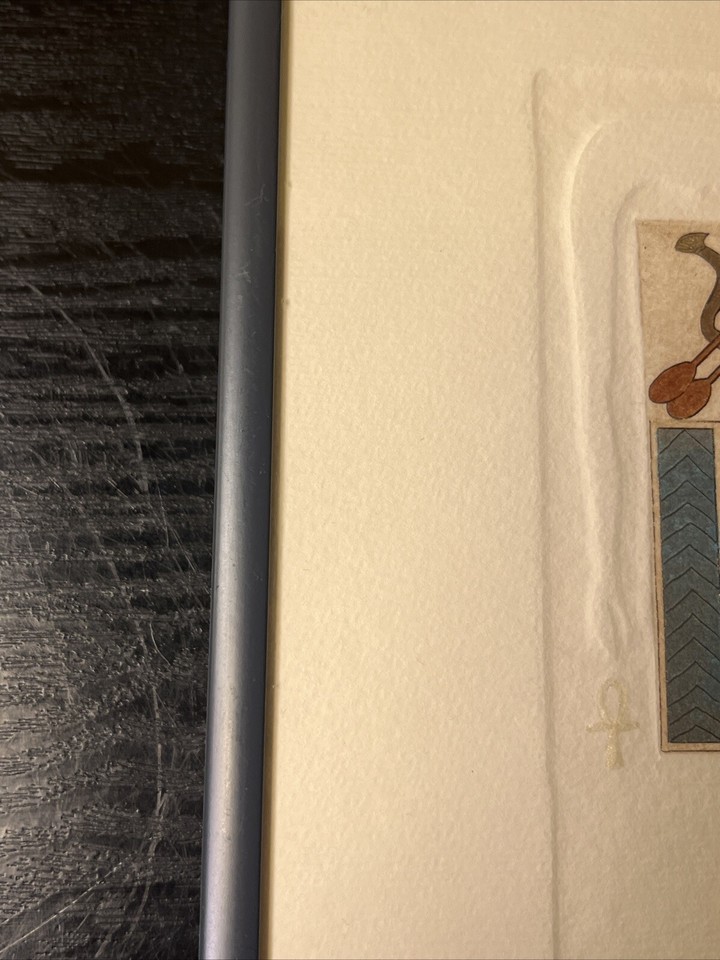 Jan Fleck "PISCES" Artist's Proof 26/150, Hand-Painted Egyptian Etching ...