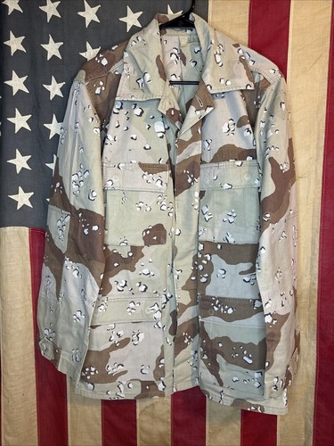 Military Shirt Medium Long Chocolate Chip Camouflage Camo Desert Top ...