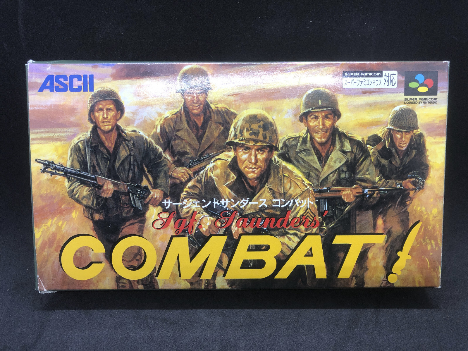 Sgt. Saunders' Combat! Nintendo SFC Super Famicom Japanese Boxed Game ...