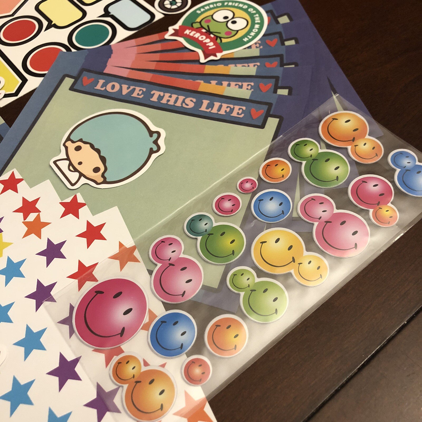 CUSTOM STATIONERY RAINBOW Kawaii Notes Custom Mixed Lot Paper Stickers ...