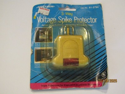 Archer Radio Shack 15A 125V 3 Way Transient Voltage Spike Protector 61 ...
