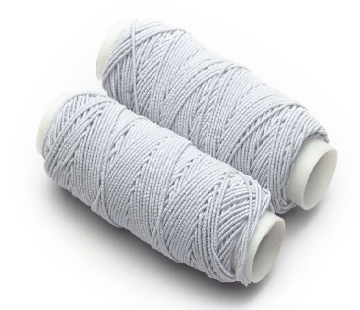White Elastic Thread, 30 Yard Package (5 Rolls in each pack ) 150 Yard ...