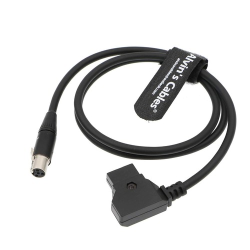 12V TV Logic Monitor Power Cable Mini XLR 4 Pin Female to D Tap for ...