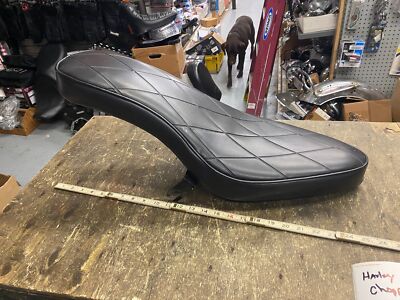 Vtg Chopper Seat Diamond Flat Cobra Harley Sprint Ironhead Sportster ...