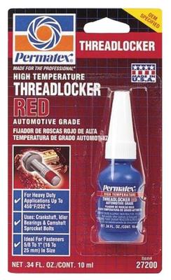 NEW PERMATEX 27200 THREADLOCKER RED HIGH TEMPERATURE .34OZ | eBay