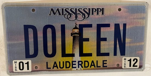 Vanity DOLEEN DOLEN license plate Do Leen Doll Dole Lighthouse 2012 | eBay