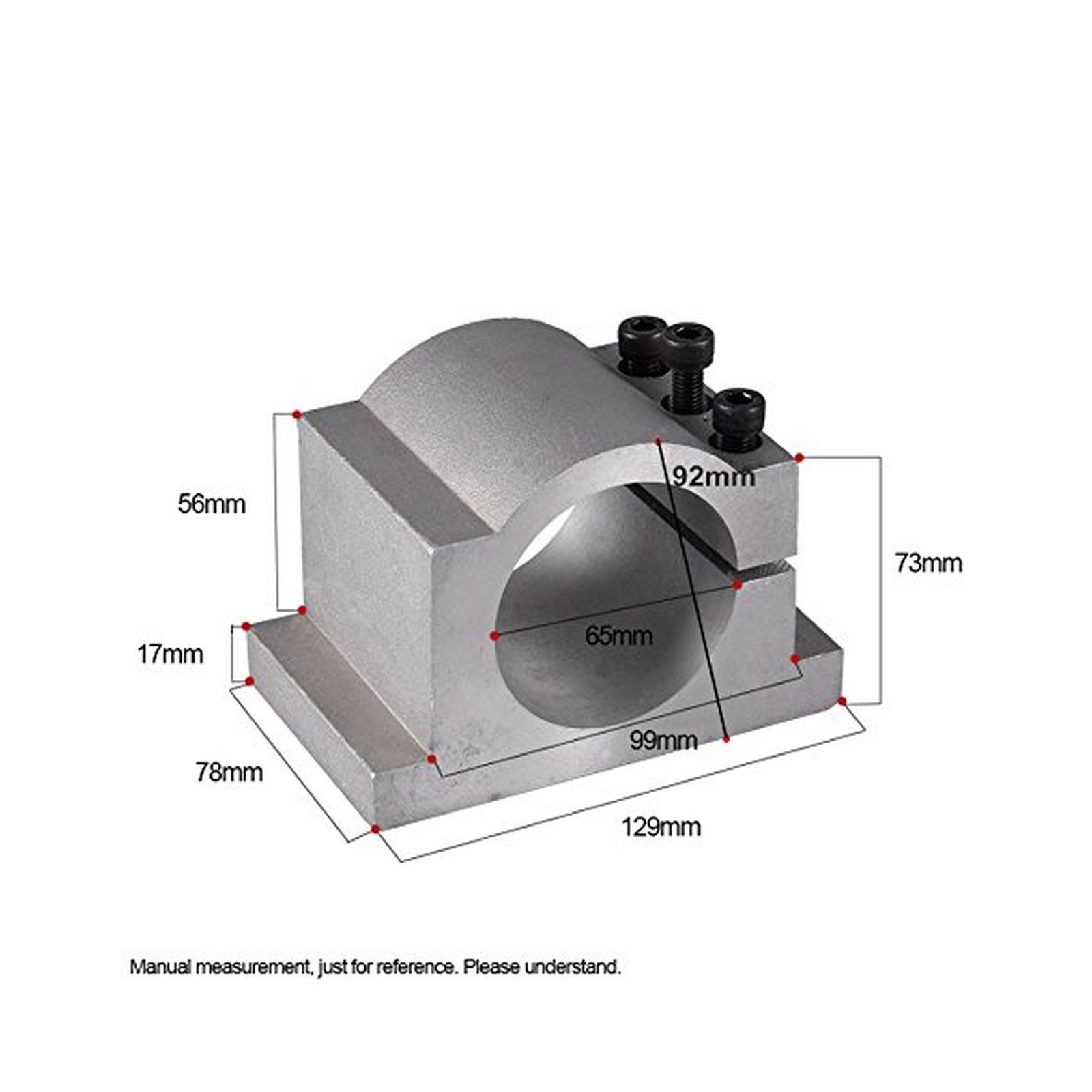CNC Motor Spindle Clamp Mount Bracket Diameter 65mm 3pcs Screws for 0 ...