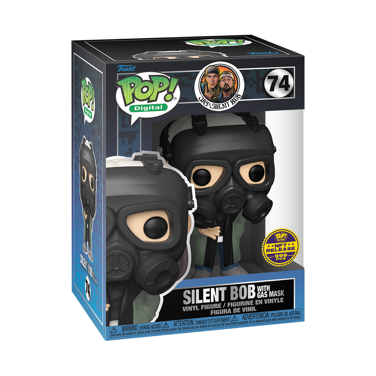 Funko Nft Pop! Vinyl: Silent Bob with Gas Mask (Digital Pop! Release ...