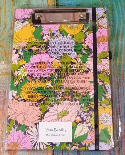 Vera Bradley Mini Clipboard Folio 28284-12730 Bloom Bloom - NEW | eBay