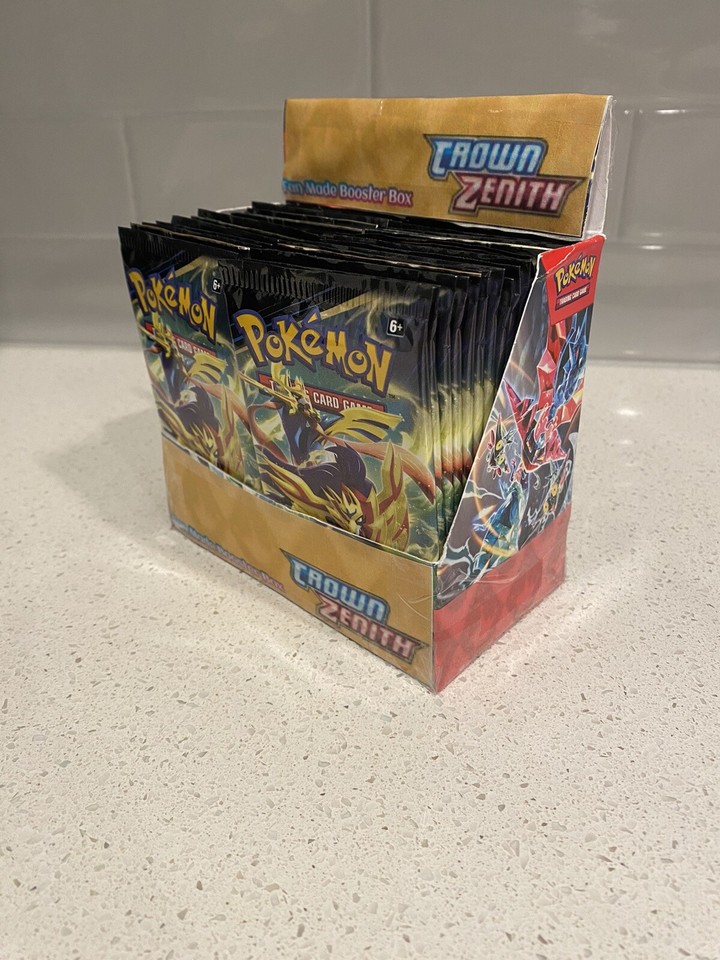 Pokemon x36 Crown Zenith Booster Packs - Fan Made Booster Box (PLS READ ...