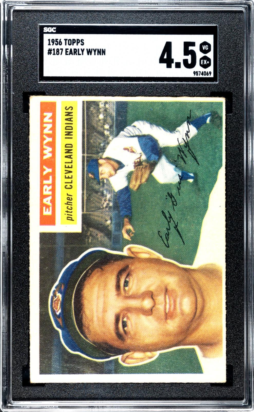 1956 Topps Early Wynn #187 SGC 4.5 NEW LABEL VINTAGE BASEBALL | eBay