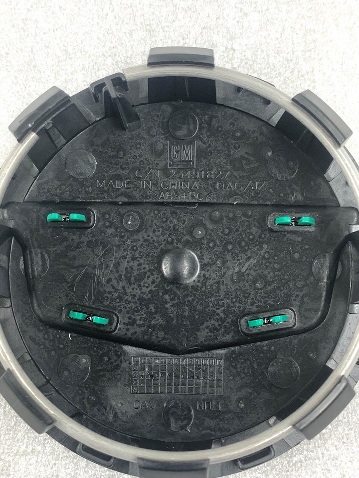 4 Cadillac Escalade Black OEM Center Caps with Chrome logo 3.25in ...