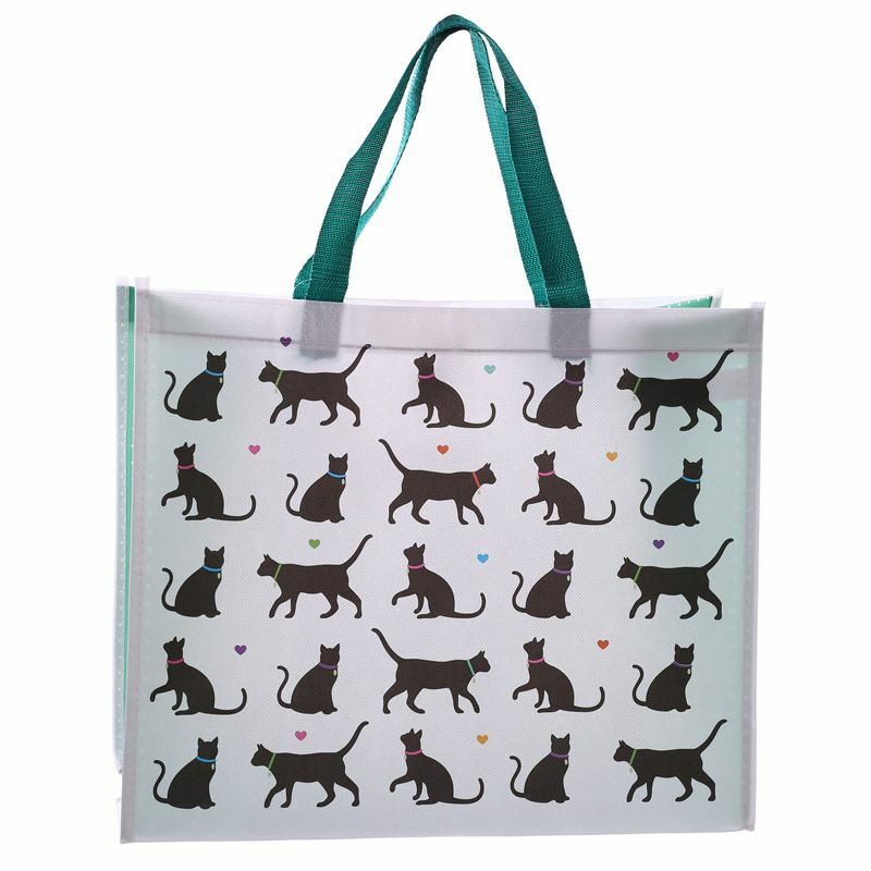 Large Re-Usable Shopping Shopper Strong Grocery Food Storage Tote Bag ...