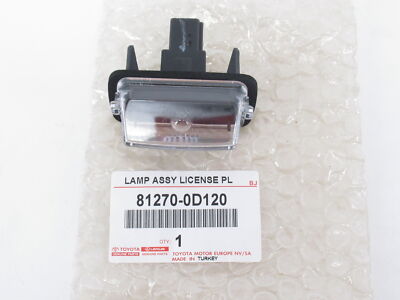 Genuine OEM Toyota 81270-0D120 License Plate Lamp Assy 12-18 Yaris 12 ...