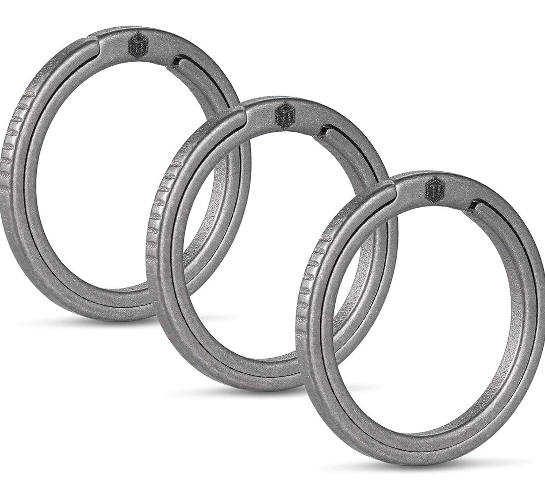 KeyUnity KA09 Titanium Flat Key Rings, 33/25/17.5mm | eBay