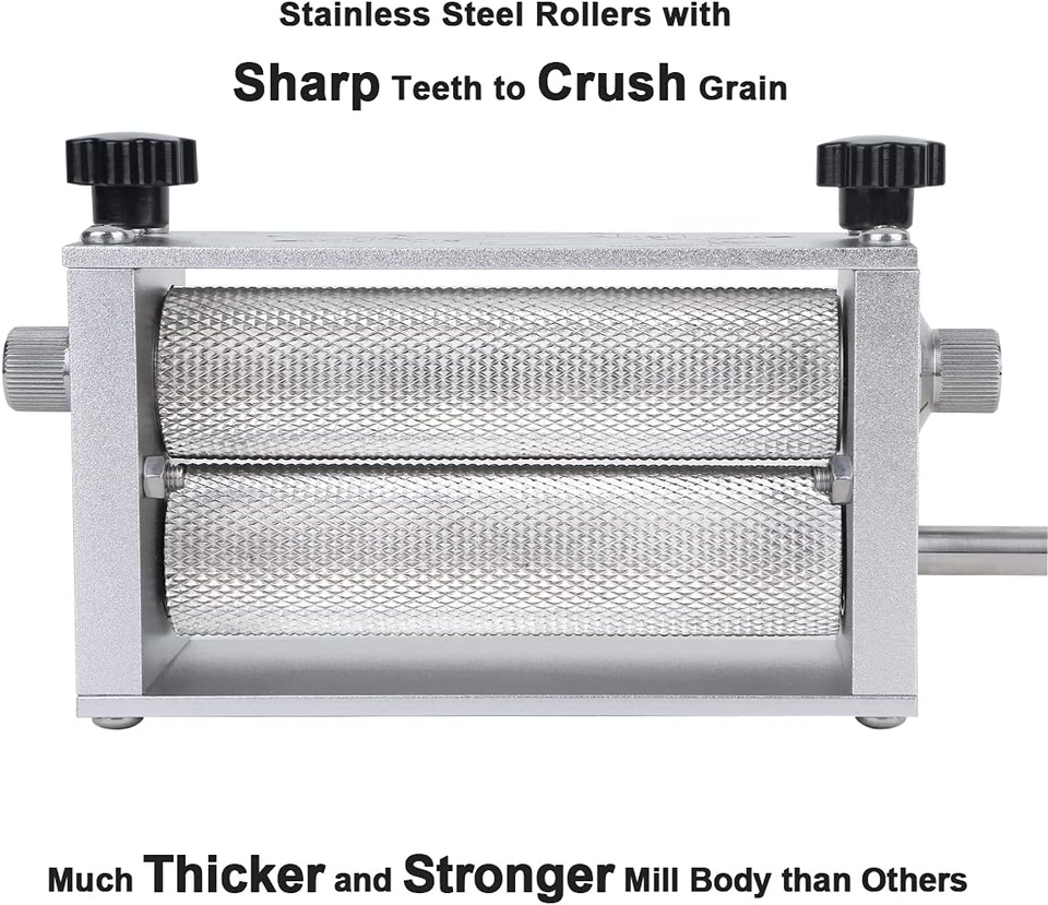 Grain Mill Brewing for Grain Malt Barley, Malt Mill for Homebrew Beer ...