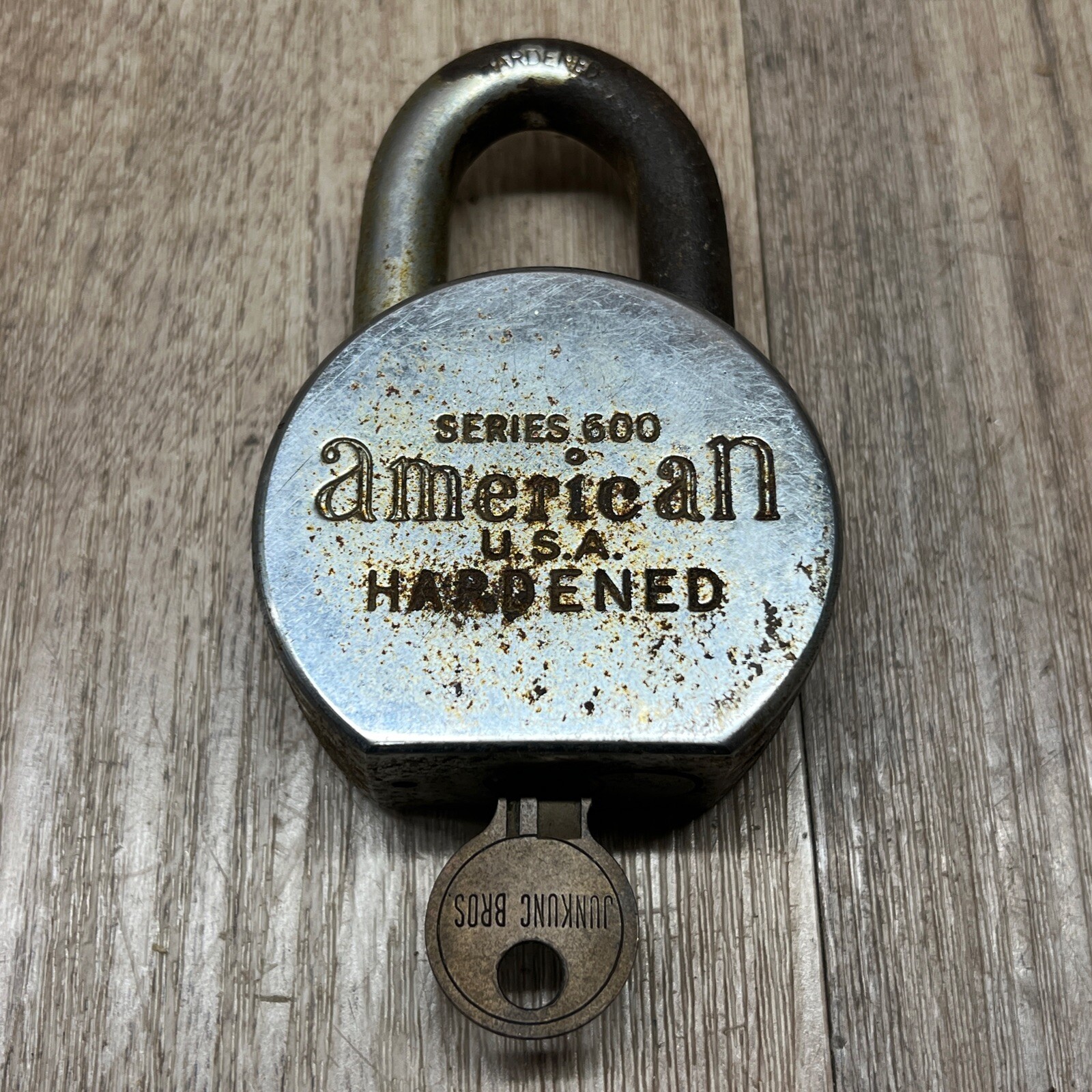 Vintage American Pad Lock Series 600 Hardened with 1 Key Made in the ...
