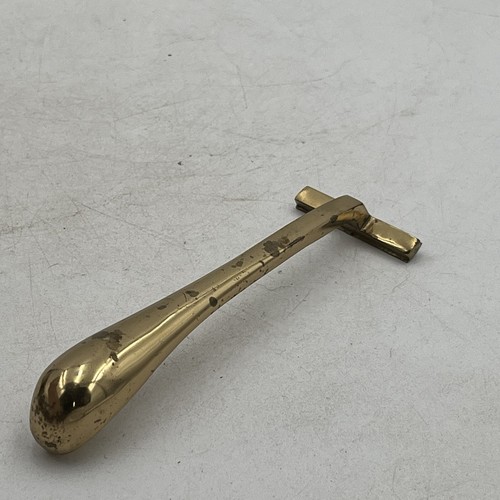 Vintage Heavy Solid Brass Razor Handle Farmhouse Cottage Core MCM ...