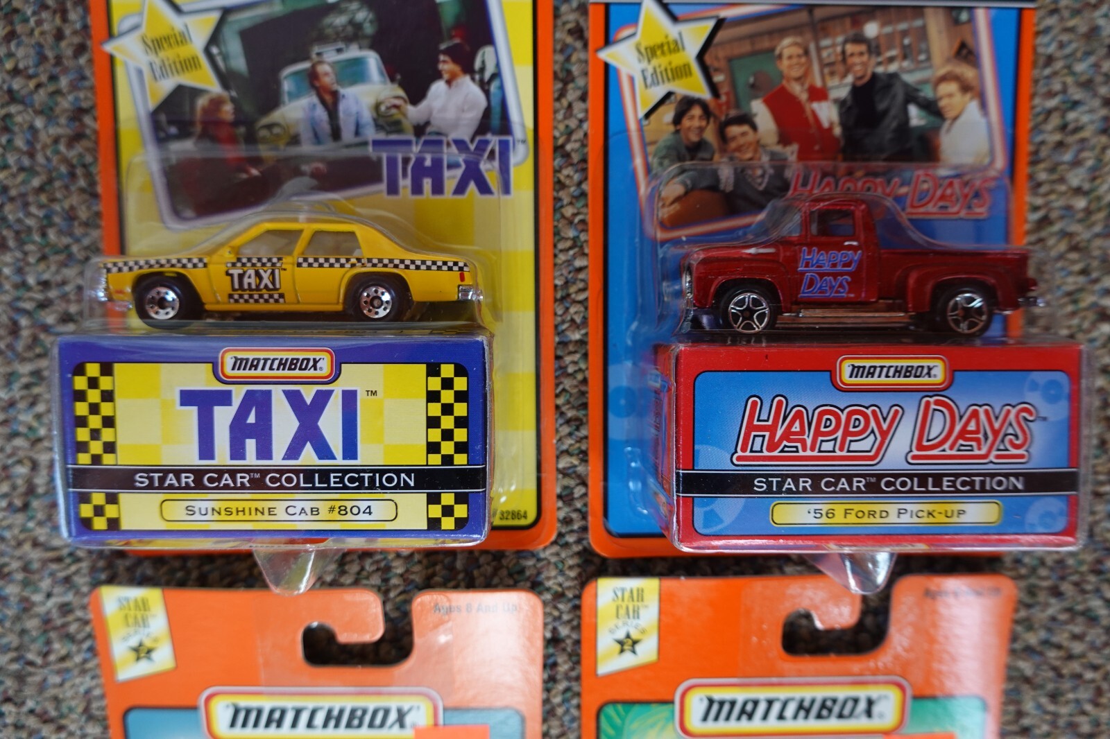 Matchbox 1997 STAR CARS COLLECTION SET of 4 Cars w/ Boxes + Packages ...